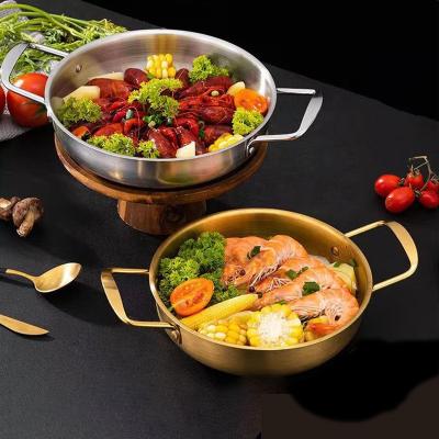 Cina Pentola di cottura della paella del wok di Pan Stainless Steel 304 all'ingrosso delle pentole di Seaafood della cucina del venditore più importante in vendita