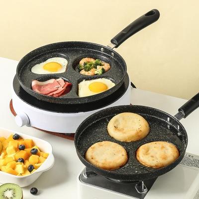 Cina Padella antiaderante di Pan Medical Stone di stili dell'uovo della padella dell'uovo multiplo della Quattro-tazza in vendita