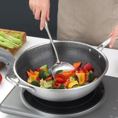 Cina Nuovo arrivo che frigge la padella ibrida di acciaio inossidabile del bastone di Pan Honeycomb Panci Frypan Non in vendita