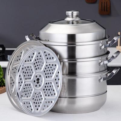 中国 視覚ふたが付いている卸し売りトップ セラー30cmの多目的標準的な鍋の調理器具18/8のステンレス鋼の蒸気調理の鍋 販売のため