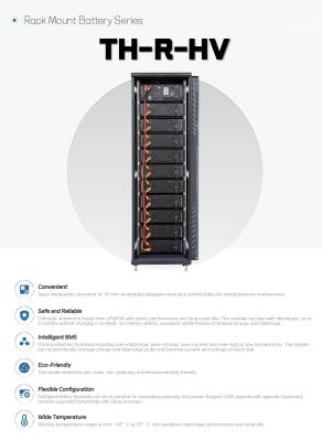 중국 고전압 스택형 LiFePO4 배터리 캐비닛, CAN 통신 올인원 시스템 판매용