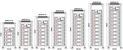 중국 고전압 스택형 LiFePO4 배터리 캐비닛, CAN 통신 올인원 시스템 판매용