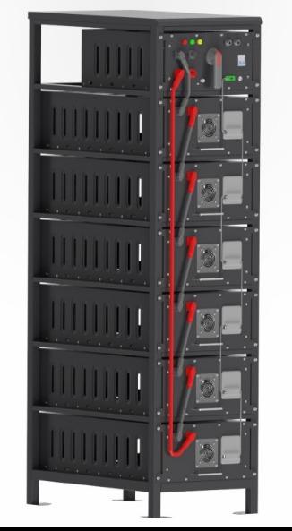 Quality High Volt Energy Storage Stackable Lifepo4 Battery Pack up to 215KWH Server Rack for sale