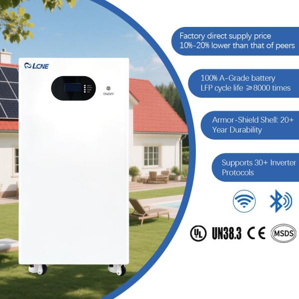 Quality 51.2V Lithium Ion Solar Portable Power Hybrid System Camping Batteries 20 Kw for sale