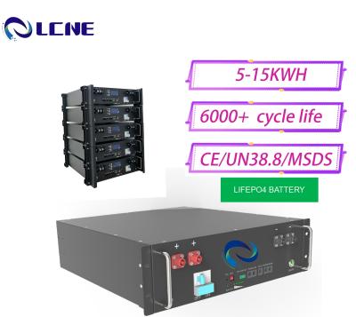 중국 할인된 48V 51.2V 100Ah 분할 가정용 에너지 저장 배터리 랙 5kWh 10kWh 15kWh 하이브리드 그리드 연결 MSDS 인증 판매용