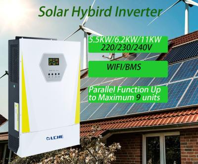China 48V 5KW 6KW 8KW 11KW Pure Sine Wave Connected Solar Inverter 220/230/240Volt Off Grid Solar Inverter for Solar Power System for sale