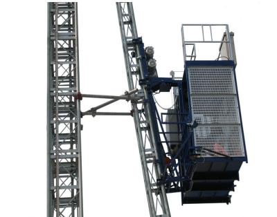 Cina 1.6T Loaing degli elevatori 0 - 33 della gru della costruzione di edifici della curva di m/min capacità di sollevamento di velocità in vendita