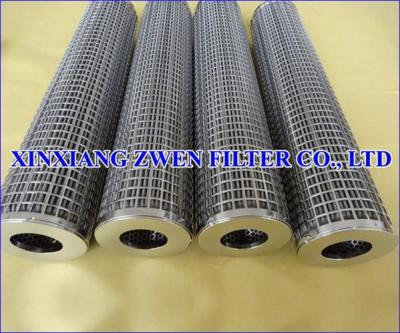 China Pleated Sintered Fiber Felt Filter Cartridge for sale