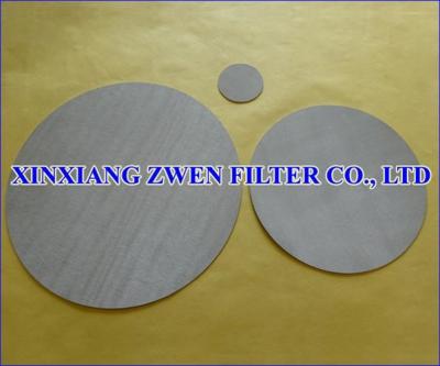 China Sintered Wire Mesh Filter Disc for sale