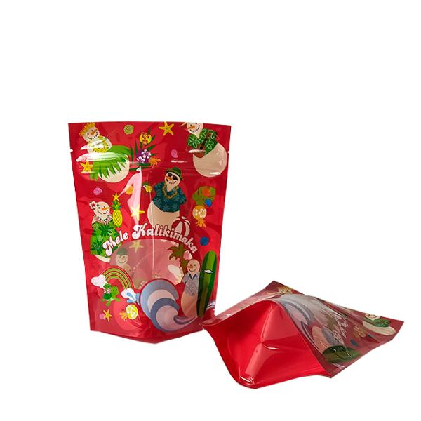 Quality Christmas Custom Design PE Food Grade Mylar Bags Packaging Bags Smell Proof Stand up Packaging Pouch for sale