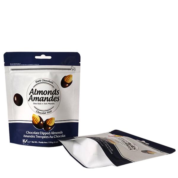Quality Custom Printing Smell Proof Aluminum Foil Stand up Packaging Pouch With Zipper Custom Mylar Bags  for Chocolate Nut Candies for sale