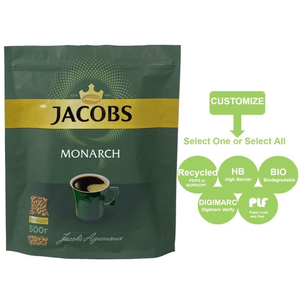 Quality Factory Customize Smell Proof Bag With Digimarc Zipper Lock Food Bag With Zipper for Coffee Flour DDP to United States Mylar Bag for sale