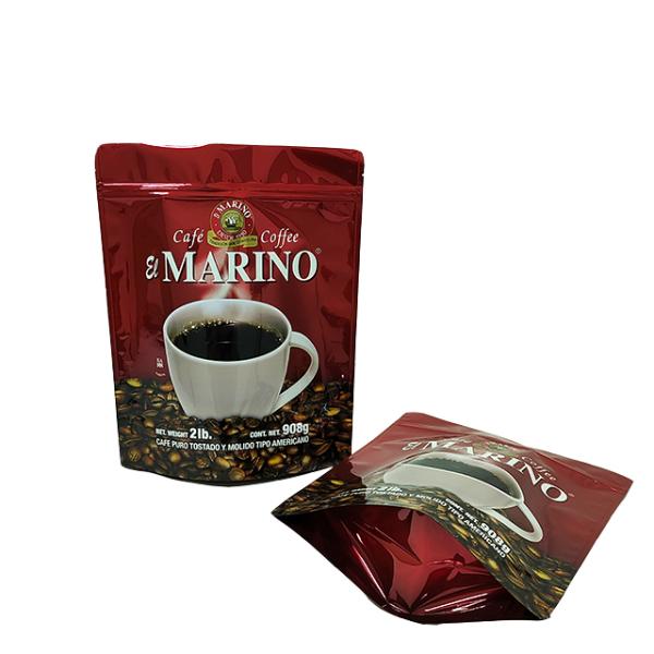 Quality Eco Friendly Products 2023 Mylar Bags Custom Logo Aluminum Foil Smell Proof Ziplock Packaging Bags for Coffee for sale