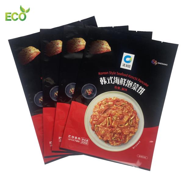 Quality Custom Food Grade Printed Resealable Smell Proof Ziplock 3.5 Mylar Bags Three Side Seal Plastic Packaging Ziplock Kimchi Pack for sale