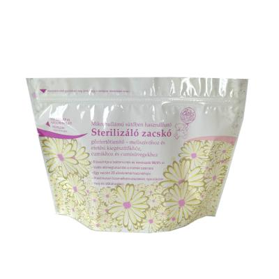 China High Quality Custom Shape Reusable Microwave Sterilization Stand Pouch Printed Feeding Accessories Resealable Zipper Secure for sale