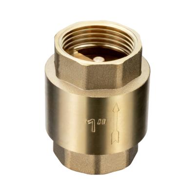 Cina Valvola di non ritorno femmina unidirezionale in ottone DN15 20MM Valvola di ritegno a molla in ottone forgiato in vendita