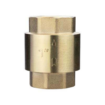 Cina Valvola di non ritorno femmina unidirezionale in ottone DN15 20MM Valvola di ritegno a molla in ottone forgiato in vendita