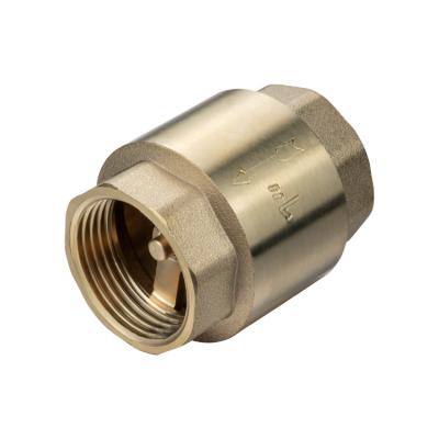 Cina Valvola di non ritorno femmina unidirezionale in ottone DN15 20MM Valvola di ritegno a molla in ottone forgiato in vendita