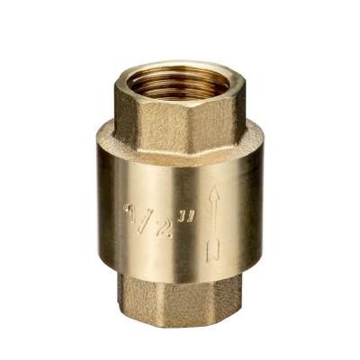 Cina Valvola di non ritorno femmina unidirezionale in ottone DN15 20MM Valvola di ritegno a molla in ottone forgiato in vendita
