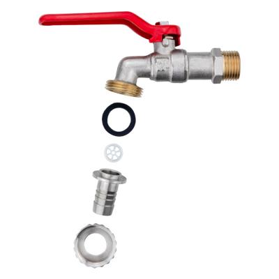 Cina Miscelatore per acqua calda fredda con spegnimento automatico placcato in nichel Rubinetto per acqua da giardino Rubinetto in ottone in vendita