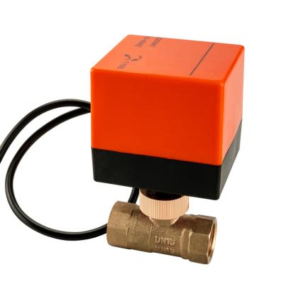 Cina DN40 Valvola elettrica a sfera in ottone con filettatura di qualità Excellence a 2 vie in vendita