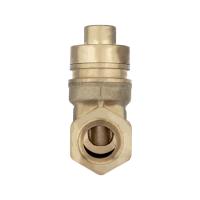 China 63mm 2 Inch  Internal BSP Thread Lockable Handle Brass Stop Valve for sale