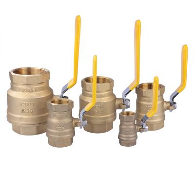 Cina Spingere per collegare la valvola Valvola a sfera per gas in ottone 600WOG 1/2