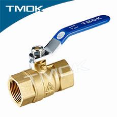 Cina TMOK 6mm ha infilato il manuale d'ottone della valvola a sfera con la regolazione della maniglia del ferro in vendita