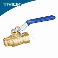 Cina TMOK 6mm ha infilato il manuale d'ottone della valvola a sfera con la regolazione della maniglia del ferro in vendita