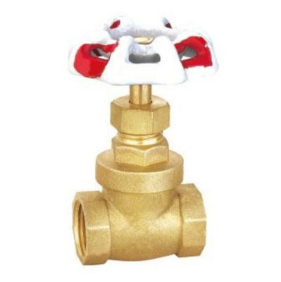 Cina Valvola a saracinesca d'ottone del corpo di colore d'ottone da 2 pollici DN50 PN16 sanitario con la maniglia rossa rotonda in vendita
