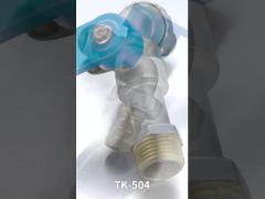 Thread One Way Flow Water Sanitary Wall Mounted Brass Bibcock