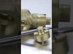 Hydraulic DN15 15mm Brass Lockable Gate Valve With Key