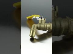 1/2 Inch Hot Water 0-80 ℃ Nature Brass Bibcock Low Pressure