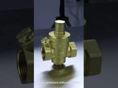 PN16 3/4inch Brass Water Pressure Regulator Valve With Gauge