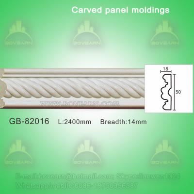 China European- style Environmental Decorative PU Plain Panel Mouldings for sale