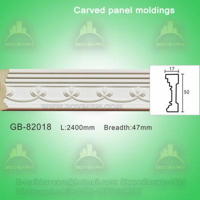 China European- style Environmental Decorative PU Plain Panel Mouldings for sale