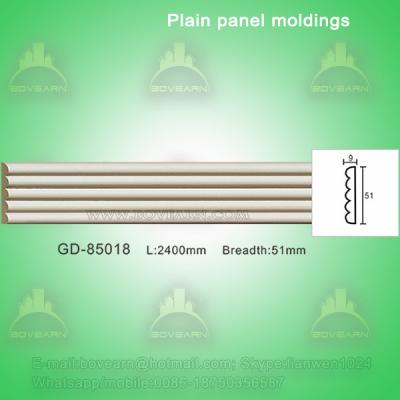 China European style Environmental Decorative PU Plain Panel mouldings for sale