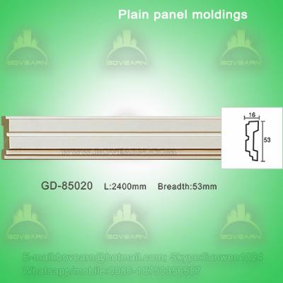 China European style Environmental Decorative PU Plain Panel mouldings for sale