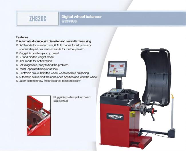Trainsway Zh820c Automotive Wheel Service Equipment Wheel Balancing Wheel Balancer