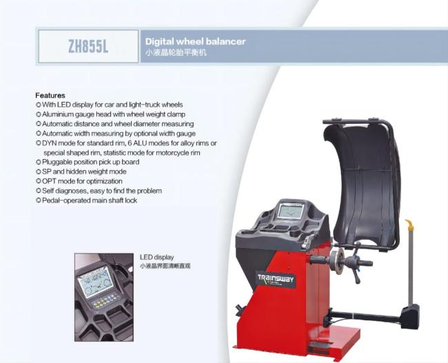 Trainsway Zh855L Tire Machine Tire Balancing Machine Tire Balancer
