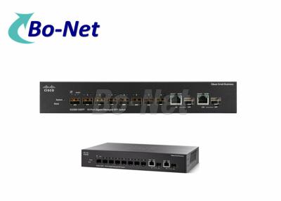中国 Ciscoの小企業SG300-10SFP-K9 Ciscoギガビット スイッチ8港SFP繊維スロット処理しやすいネットワーク スイッチ 販売のため