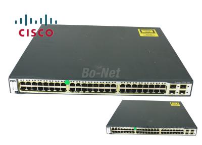 China Cisco usado WS-C3750G-48TS-S comuta 48 séries controladas 10/100/1000M da rede C3750G do porto à venda