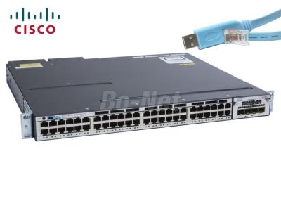 China De stapelbare schakelaar van Cisco ws-c3750x-48p-l 48port POE+ Ethernet met c3kx-pwr-1100WAC Te koop