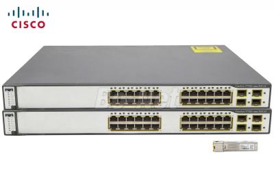 Cina La seconda mano Duple completa Cisco commuta il gigabit il PoE 4 SFP del porto di WS-C3750G-24PS-E 24 in vendita