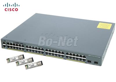 China WS-C2960X-48LPD-L Used Cisco Switches 2960X 48 Port GigE PoE 740W Long Lifespan for sale