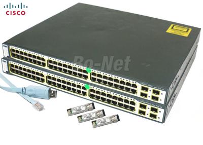 中国 PoE 3750GギガビットはCiscoのルーターを使用し、WS-C3750G-48PS-Sの層3を48の港転換します 販売のため