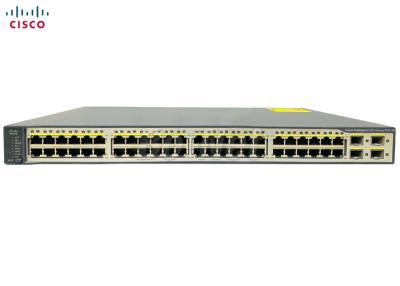 中国 原物によって使用されるCiscoはWS-C3750V2-48PS-S 3750V2 48を10/100のPoE+ 4 SFPによって管理されるネットワークのタイプ転換します 販売のため