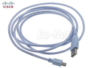 China CAB-CONSOLE-USB Cisco Serial Console Cable Mini 1.8 Meter 6Ft Light Blue Color for sale