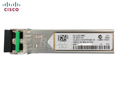 China Langlebiges Gut benutzte Cisco-Module GLC-ZX-SMD= 1000BASE-ZX SFP 1550nm SMF DOM zu verkaufen