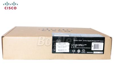 China Managed Cisco 8 Port Gigabit Ethernet Switch 2/SFP Combo Cisco SG350-10SFP-K9-CN for sale